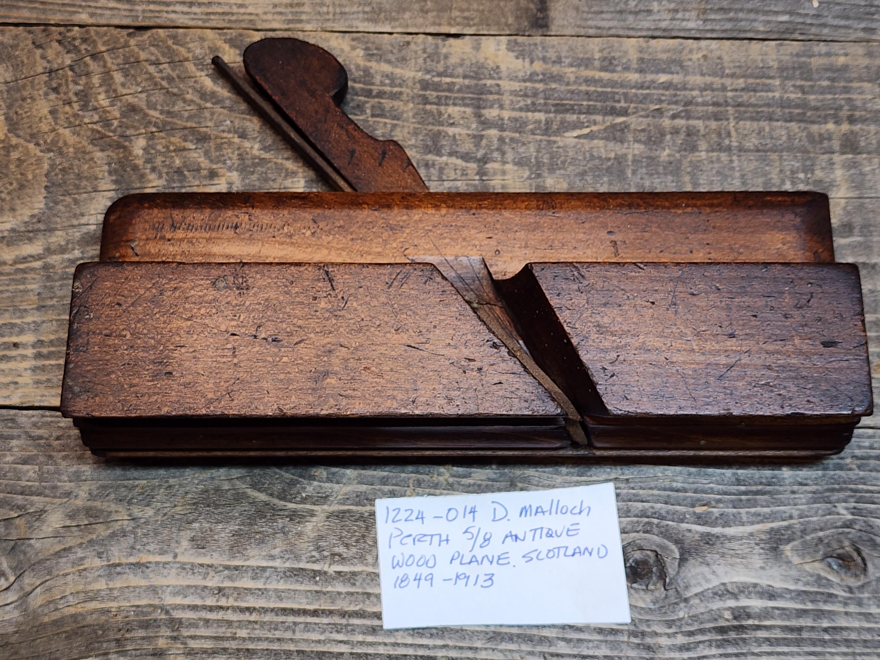 Antique Ogee Molding Plane D Malloch Perth Scotland, Woodworking Tools ...