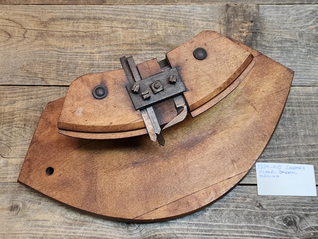 Antique Barrel Cooper's Croze Barrel Howell Plane, Woodworking Tools ...