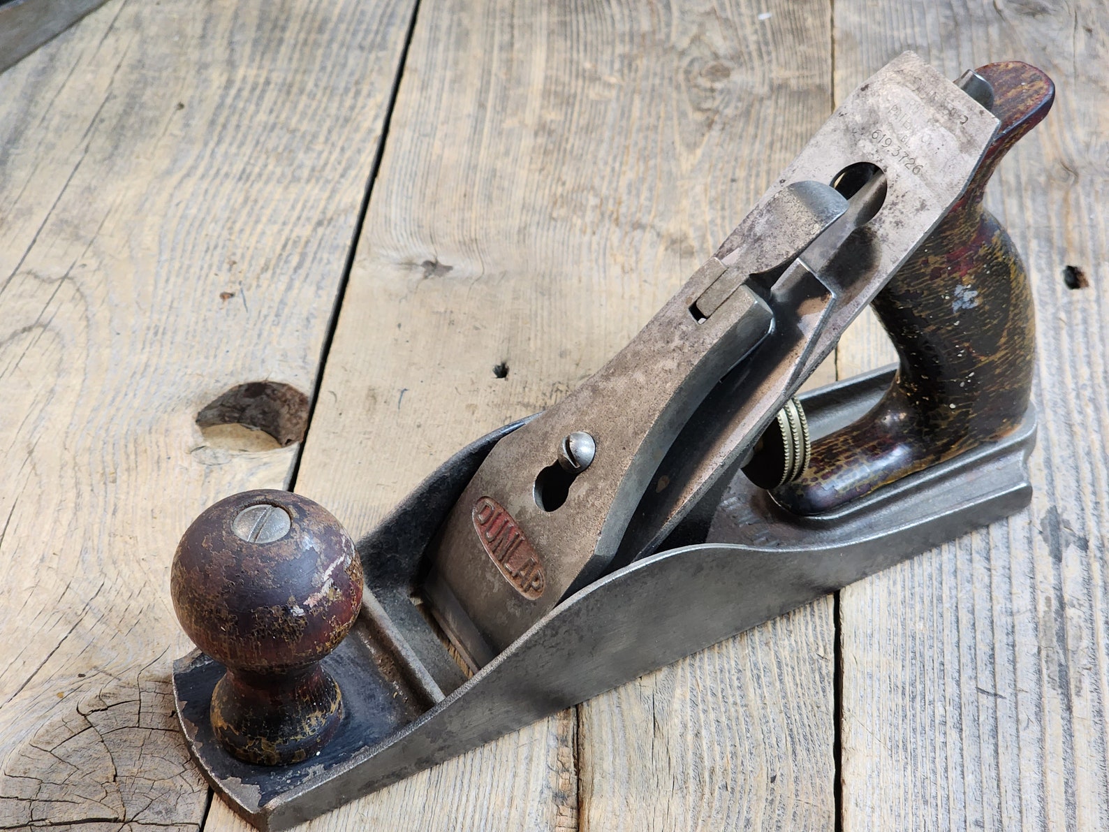 Vintage Dunlap Smooth Bottom Bench Plane Pat. No. 619.3726, Antique ...