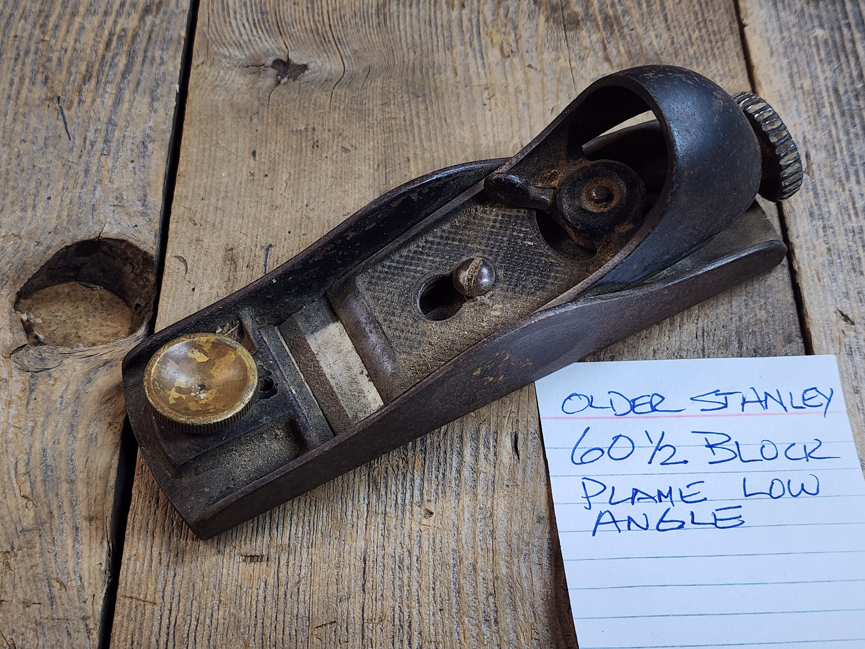 Vintage Older Stanley 60 1/2 Low Angle Adjustable Mouth Block Plane ...