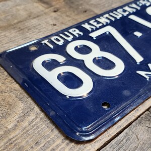 Vintage 1953 Tour Kentucky License Plate Mason County, White Letters on ...
