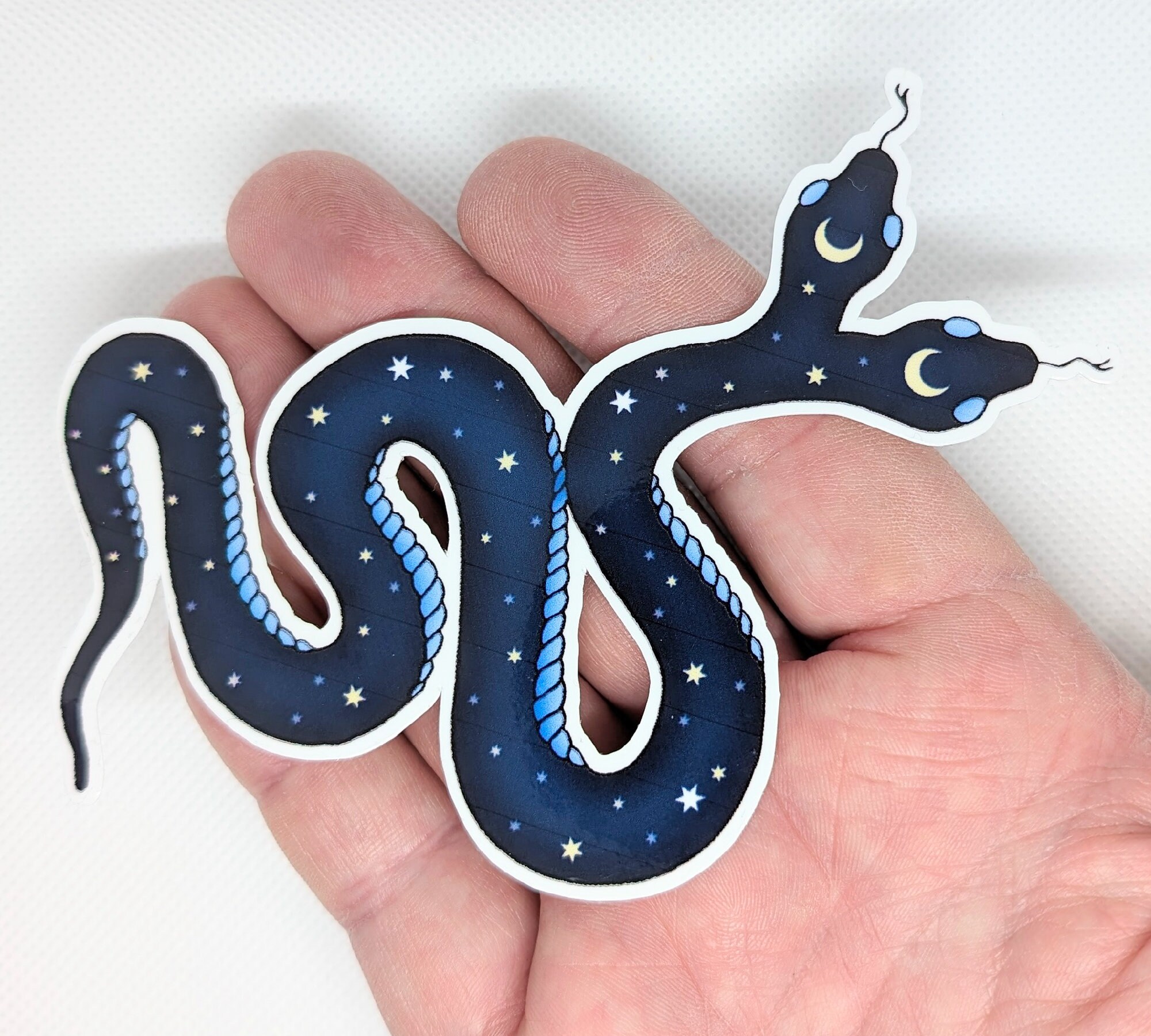 Two Headed Mystical Snake Vinyl Sticker From Rum Cove, Die Cut Vinyl ...