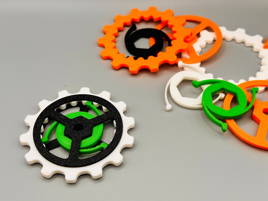 The Clock Cog Fidget - Spinning/clicking Fidget - Etsy UK