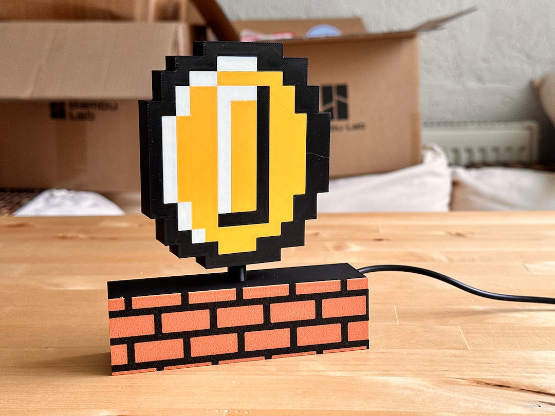 8-bit Spinning Mario Coin - USB Powered - Etsy