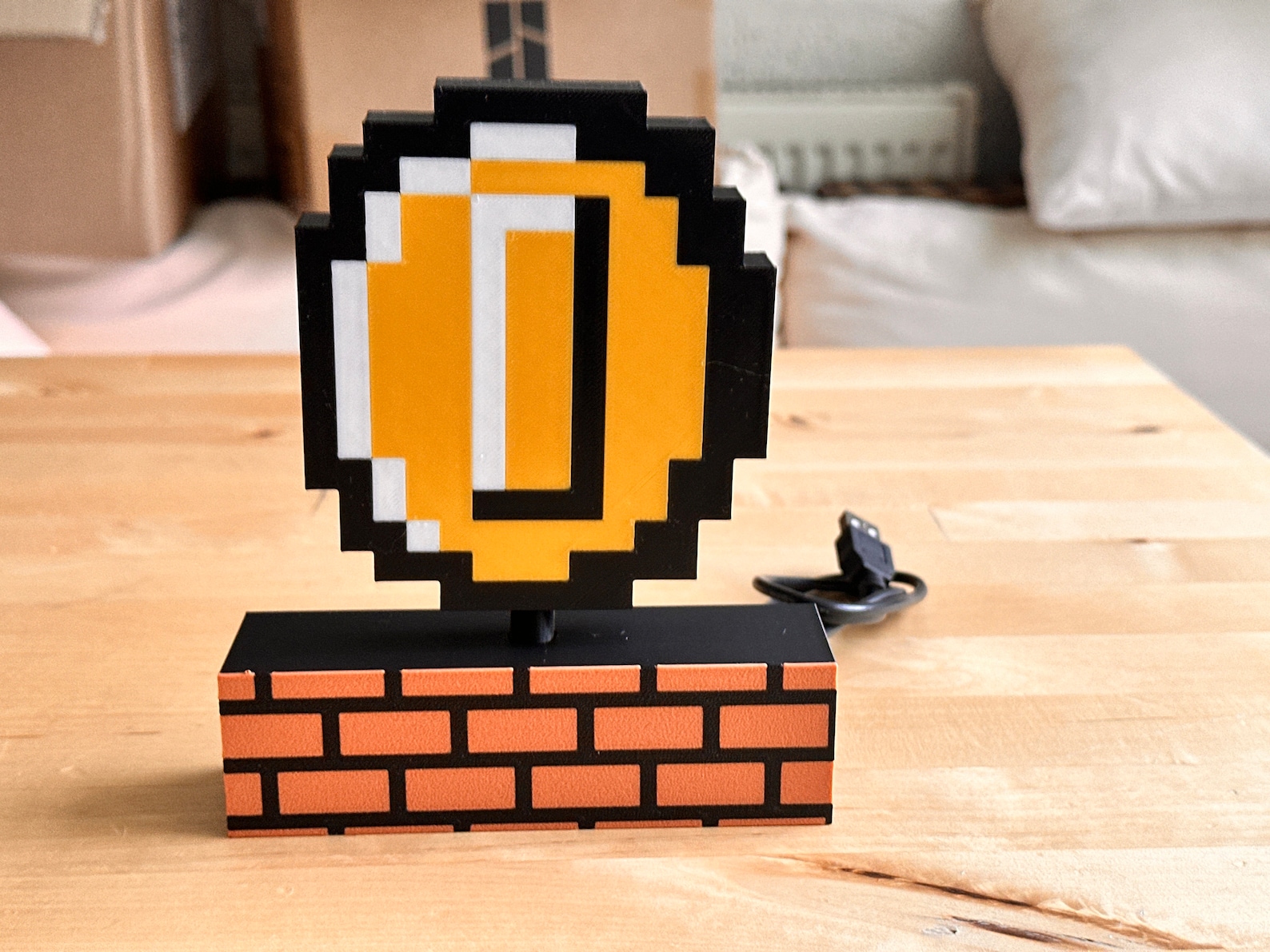 8-bit Spinning Mario Coin - USB Powered - Etsy