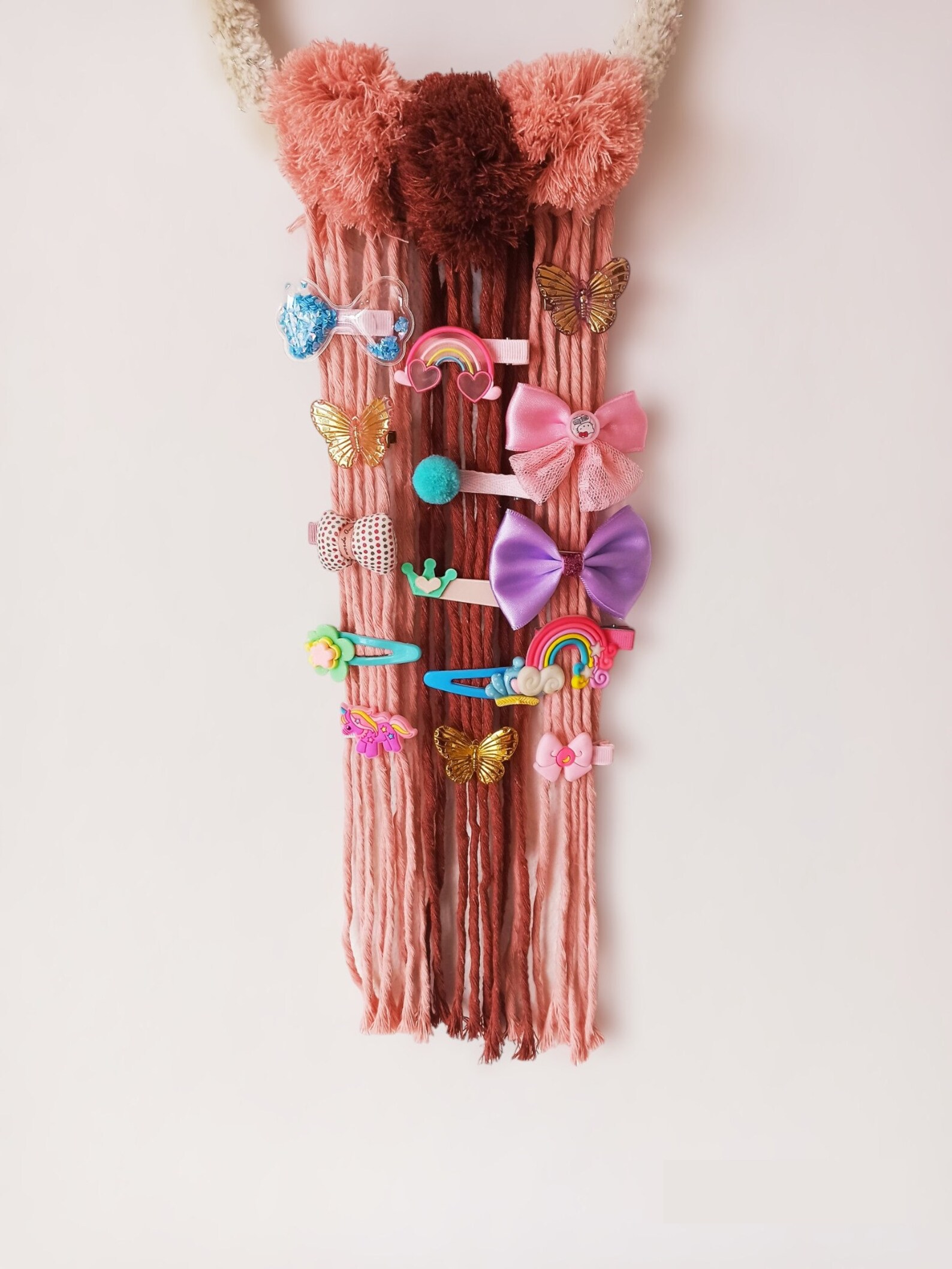 Baby Bow Holder Personalized Boho Hair Bow Organizer Girl Hair ...