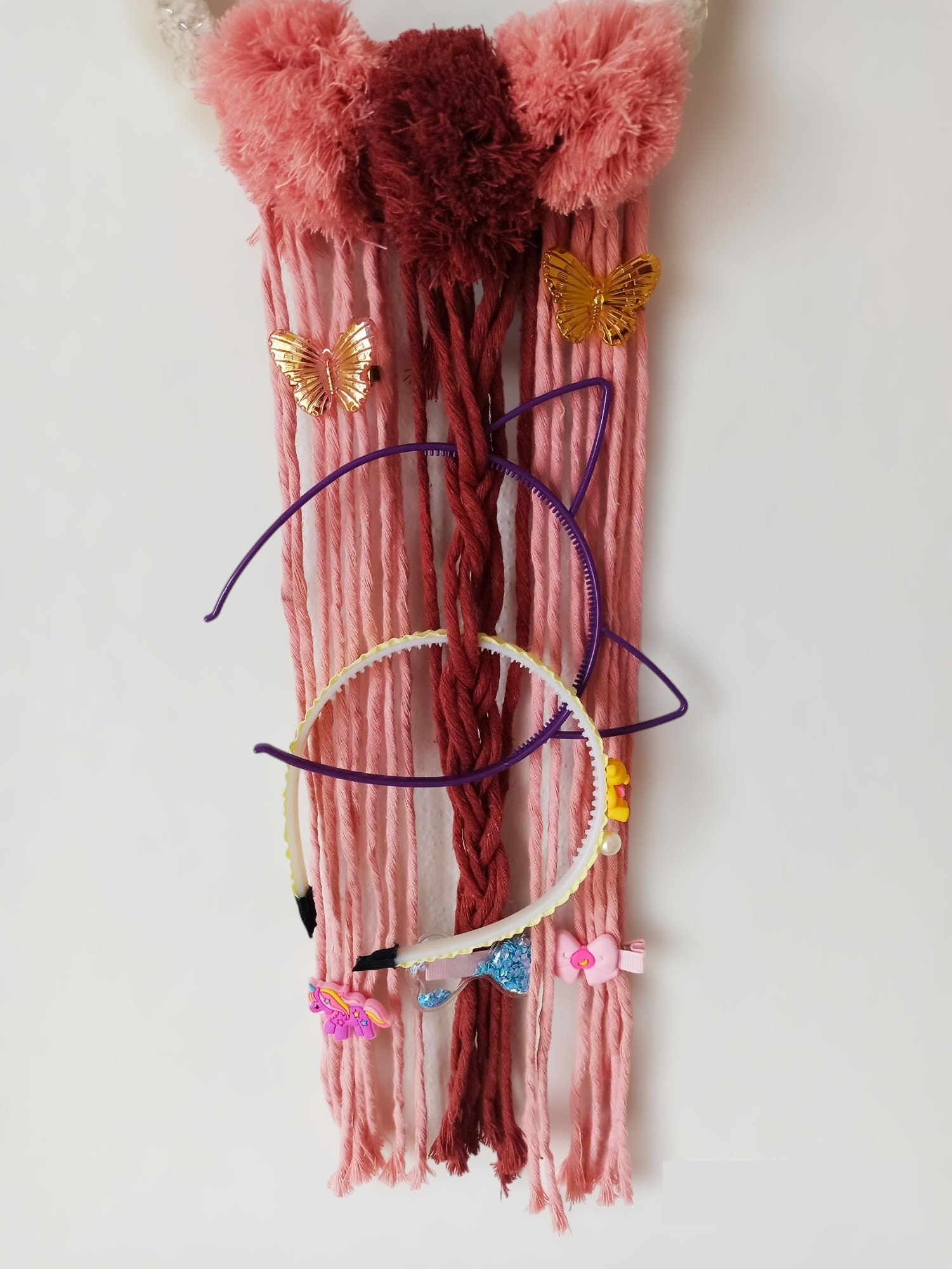 Baby Bow Holder Personalized Boho Hair Bow Organizer Girl Hair ...