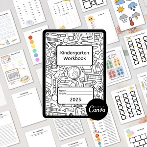 Preschool Pre-k + Kindergarten Learning Bundle, Printable Activity ...