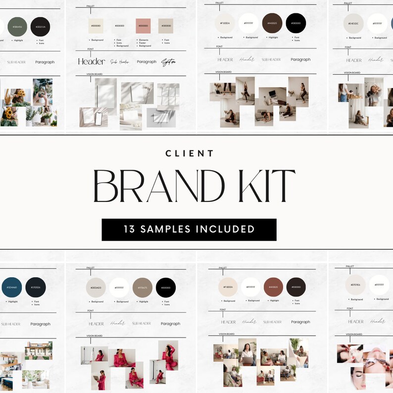 Client Presentation Template, Interior Design Mood Board, Interior ...