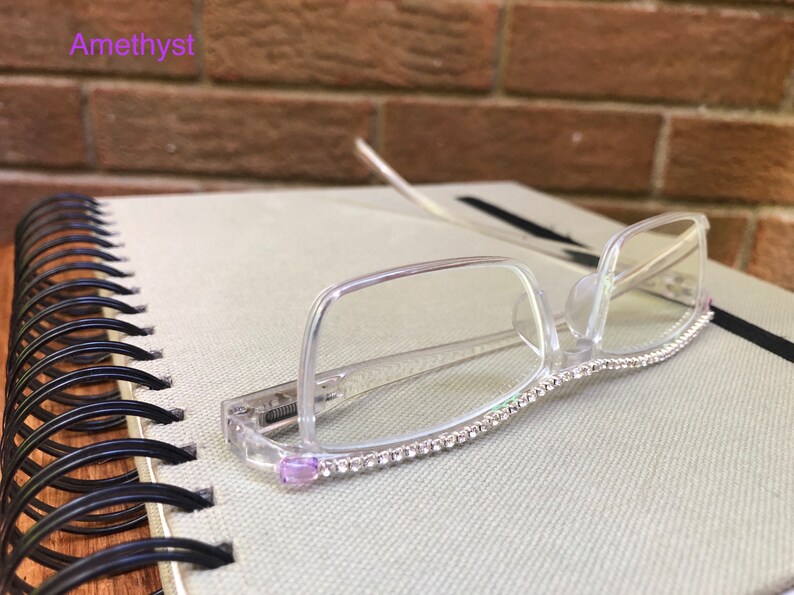Rhinestone Readers With Faceted Gemstones real Not Lab Grown - Etsy