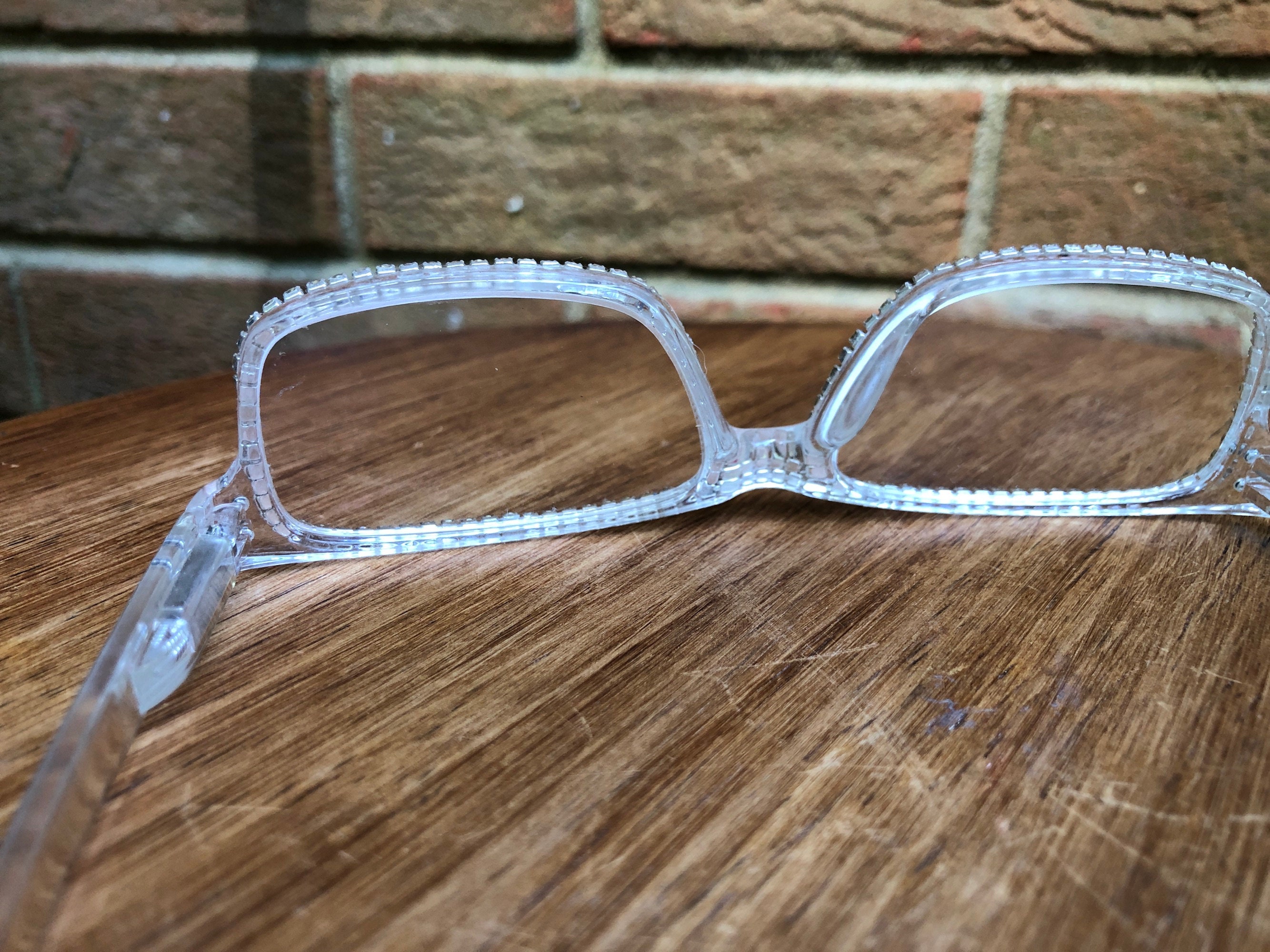 Rhinestone Reading Glasses: Crystal Embellished Readers - Etsy