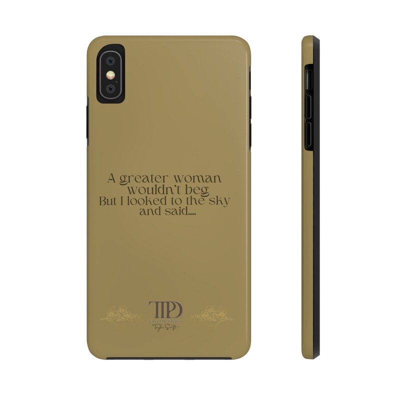 Prophecy Lyrics TTPD Taylor Swift Phone Cases Golden Brown Phone Case ...