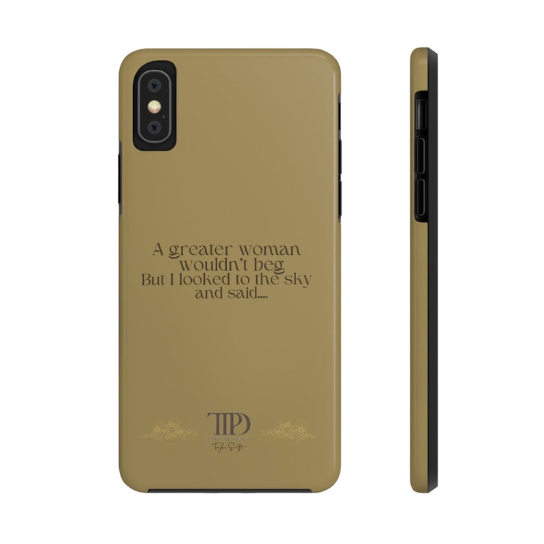 Prophecy Lyrics TTPD Taylor Swift Phone Cases Golden Brown Phone Case ...