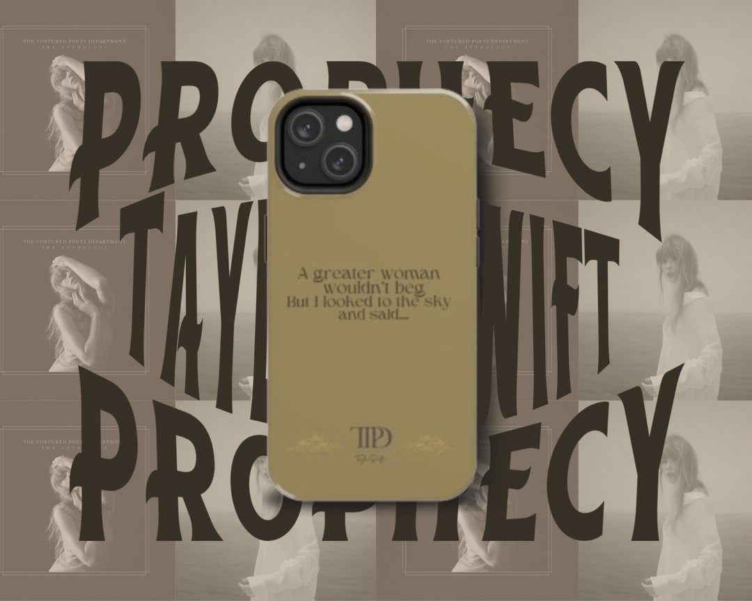 Prophecy Lyrics TTPD Taylor Swift Phone Cases Golden Brown Phone Case ...