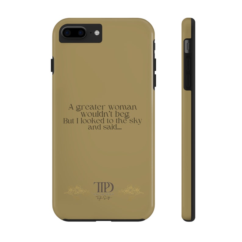 Prophecy Lyrics TTPD Taylor Swift Phone Cases Golden Brown Phone Case ...