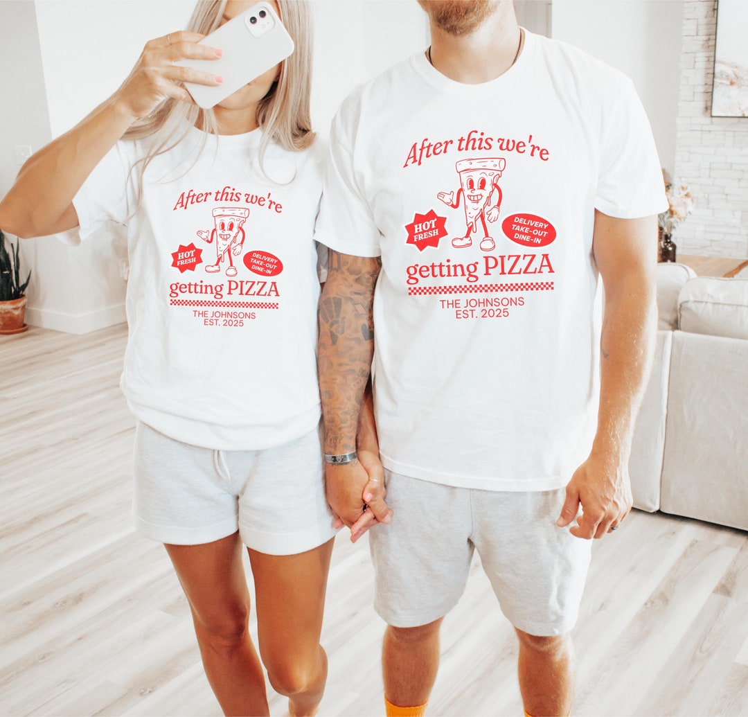Custom Pizza Wedding Exit Shirt, Wedding T Shirt Toss, Pizza ...