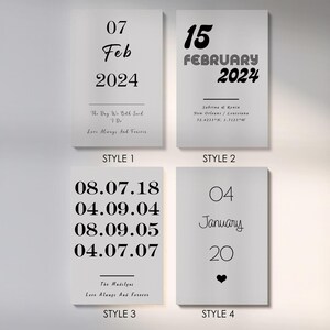 Our Special Date Canvas Print, Anniversary Date Canvas, Paper ...