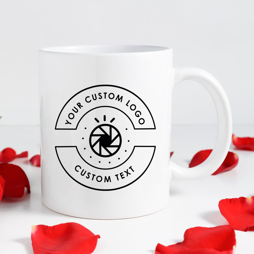 Custom Company Logo Mug, Custom Office Mug, Customized Logo Mug, Logo ...