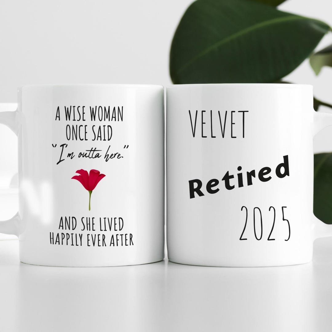 Personalized Retirement Mug, Custom Mug, Name Mug, Coffee Mug, Custom ...