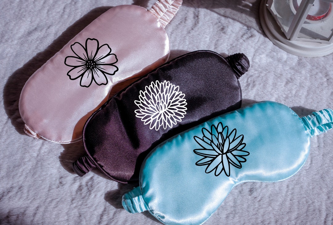 Birth Flower Eye Mask, Birthday Gift, Gift for Her, Personalized Gift ...