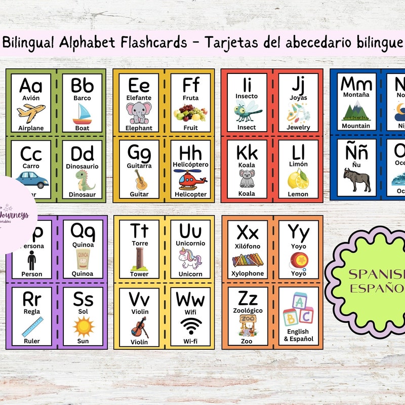 Alphabet Flash Cards - Etsy