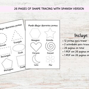 Shape Tracing, Preschool Shape Tracing, Fun Shape Tracing,printable ...