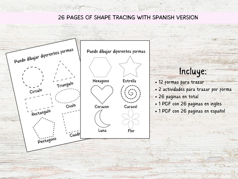 Shape Tracing, Preschool Shape Tracing, Fun Shape Tracing,printable ...