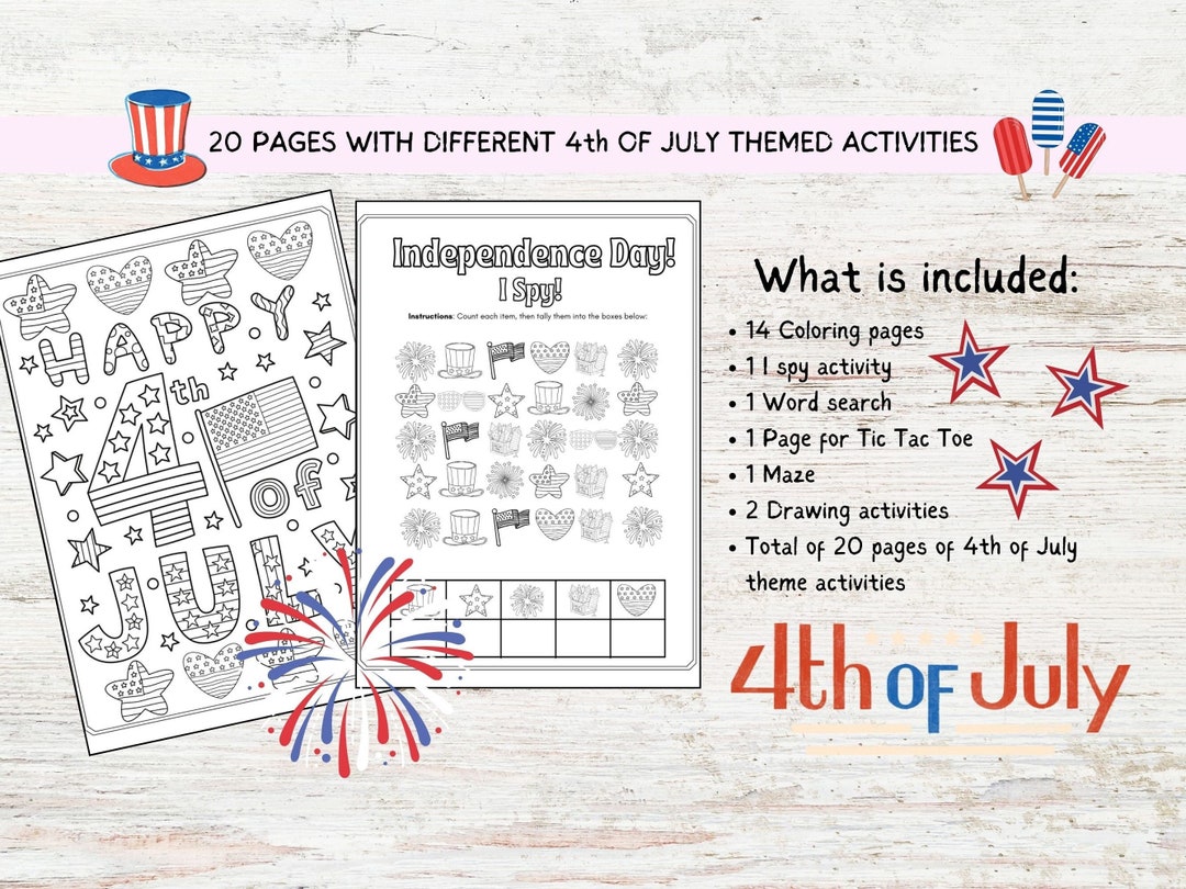4th of July Coloring Pages,fourth of July Activities,independence Day ...