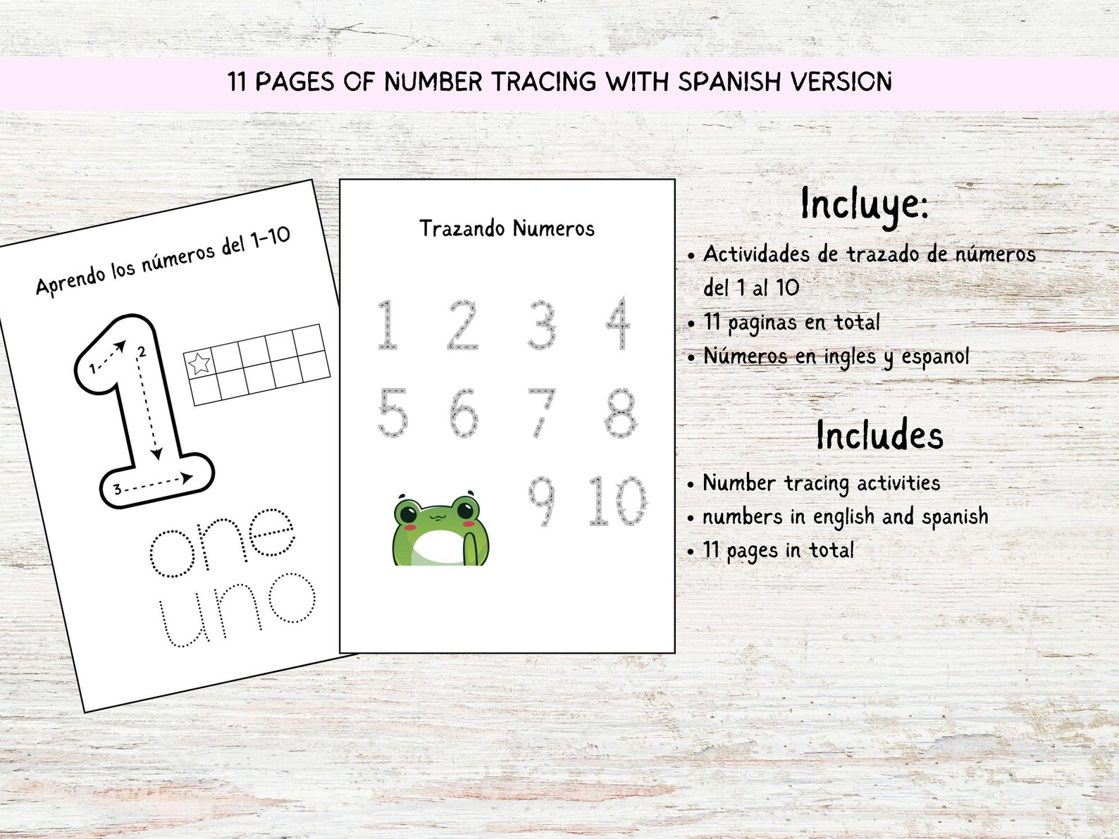 Number Tracing,bilingual Numbers, Tracing Activities,trazado De Numeros ...