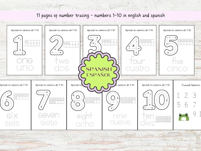 Number Tracing,bilingual Numbers, Tracing Activities,trazado De Numeros ...