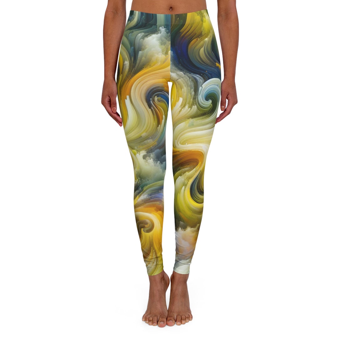 Vivid Swirlscape Essence Leggings - Etsy