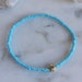 Blue Friendship Bracelet - Dark Blue or Light Blue Iridescent Finish ...