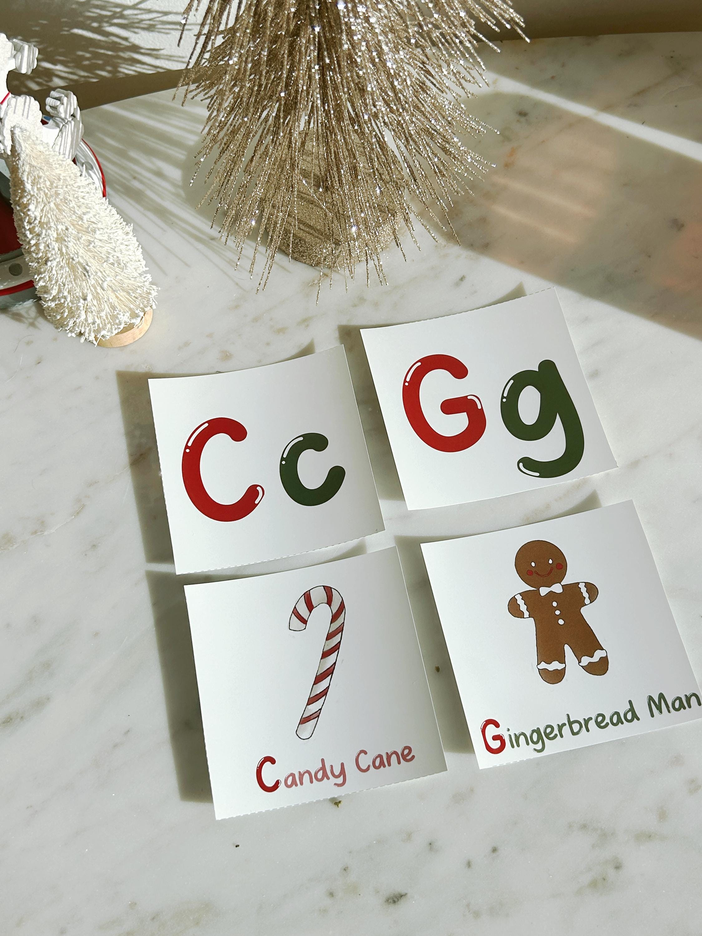 Holiday Alphabet Matching Printable Flashcards | Festive ABC Learning ...