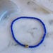 Blue Friendship Bracelet - Dark Blue or Light Blue Iridescent Finish ...