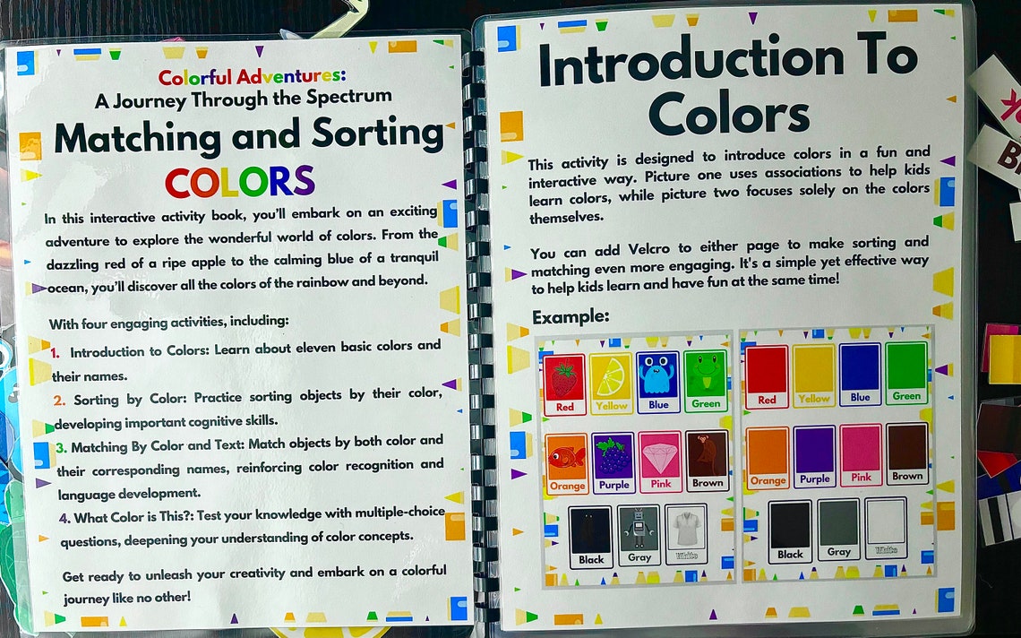Color Matching and Color Sorting for Autism - Etsy