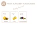 Fruit Alphabet Flashcards Printable A-Z Cards Montessori Flashcards ...