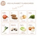 Veg Alphabet Flashcards Printable A-Z Cards Montessori Flashcards ...