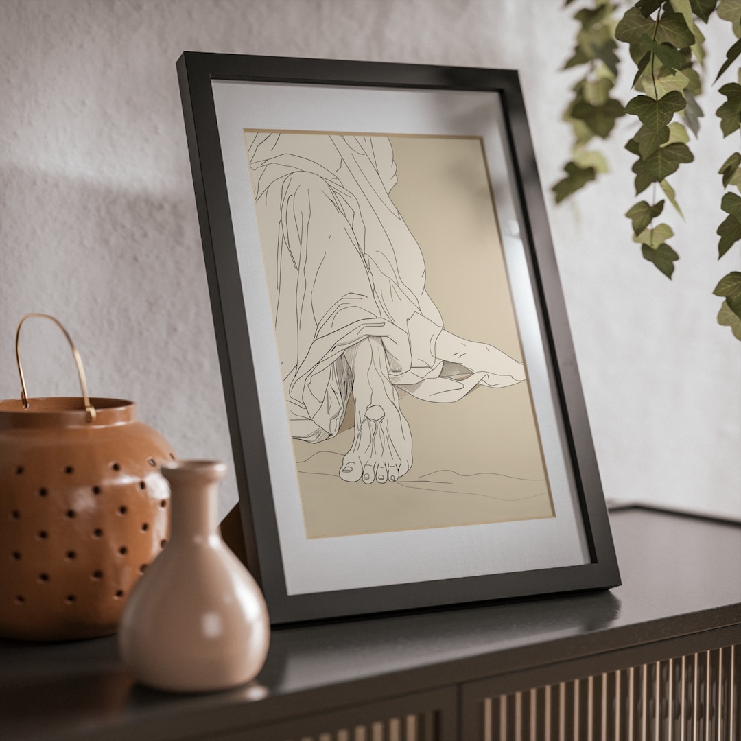 Line Drawing of Jesus Feet, Worship Art, Church Art, Nursery Art ...