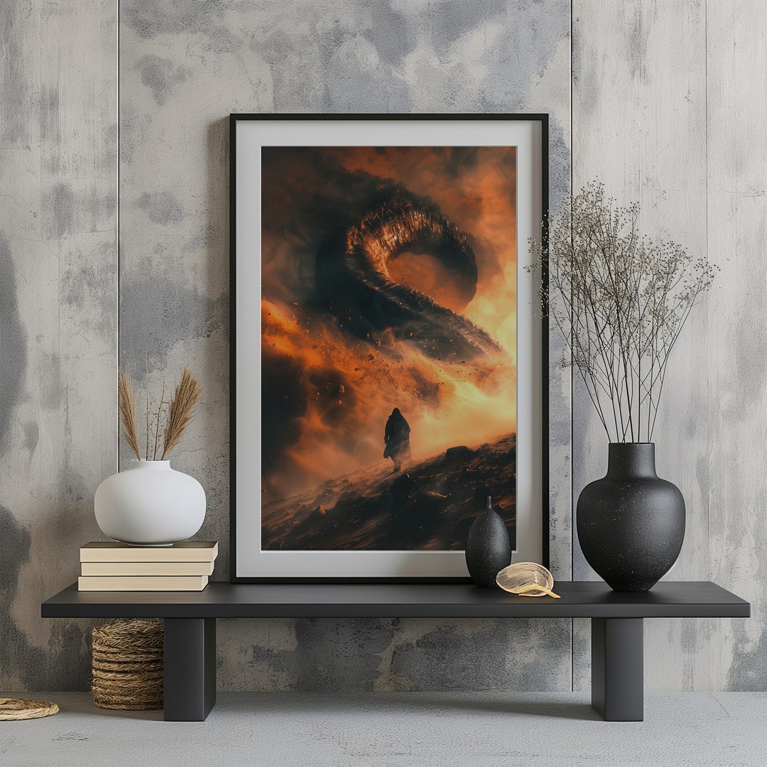 DUNE Part II Wall Art Poster Arrakis Movie Desert Planet Science ...