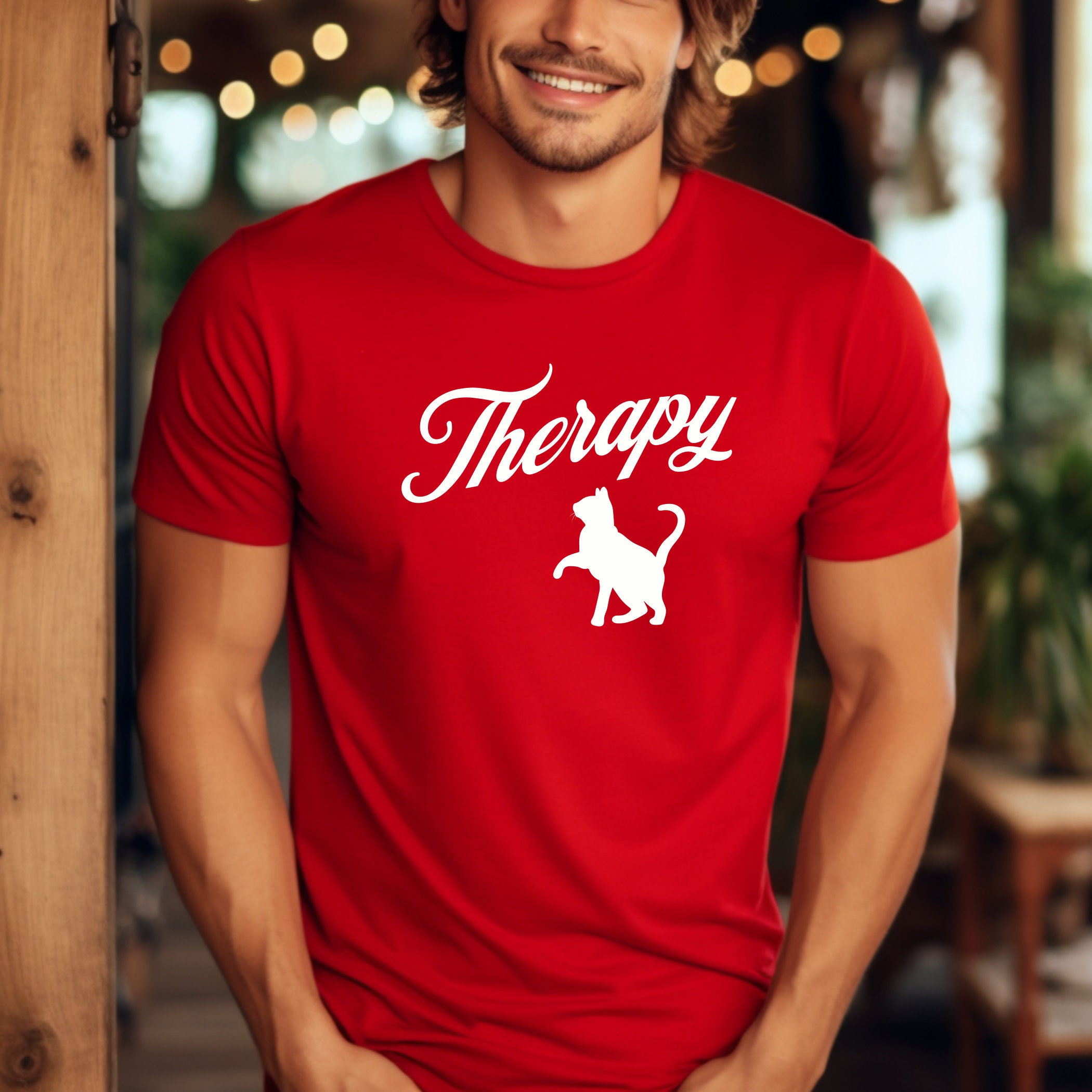 Therapy Cat, Cute Cat Shirt, Cat Lover Mom Shirt, Cat Mom Gift Tee ...