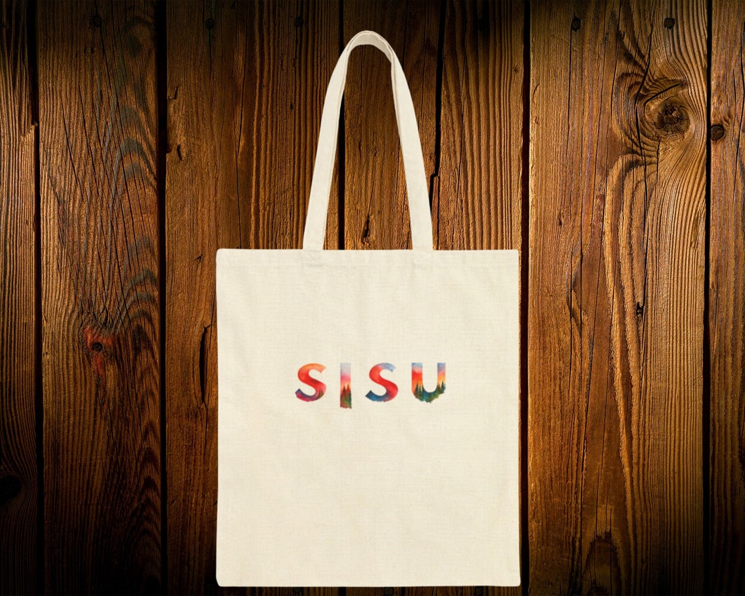 SISU Canvas Tote Bag, Mother's Day Gift, Gift for Mom, Finnish Gift ...