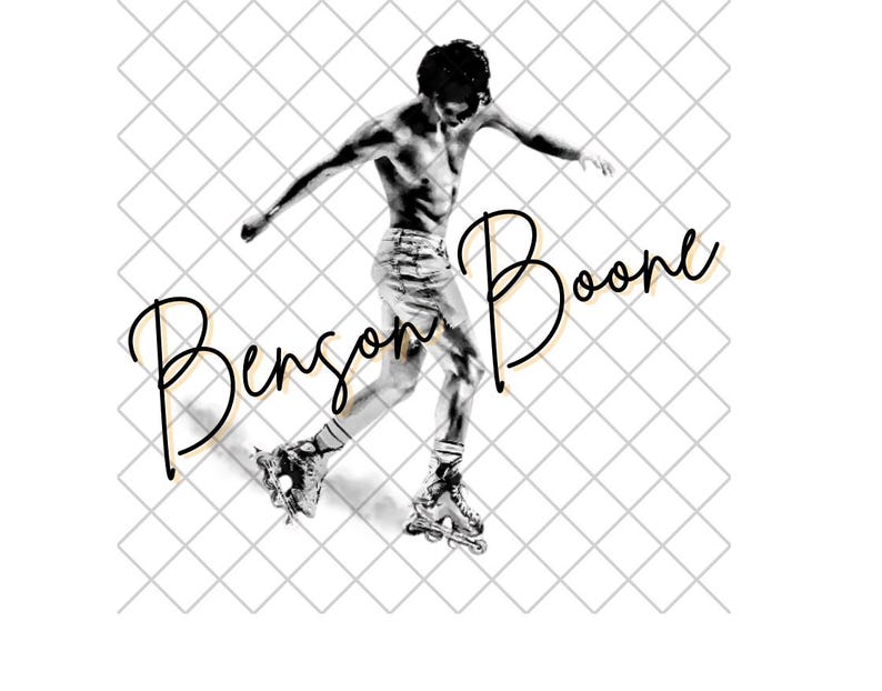 Benson Boone on Rollerskates PNG File. - Etsy