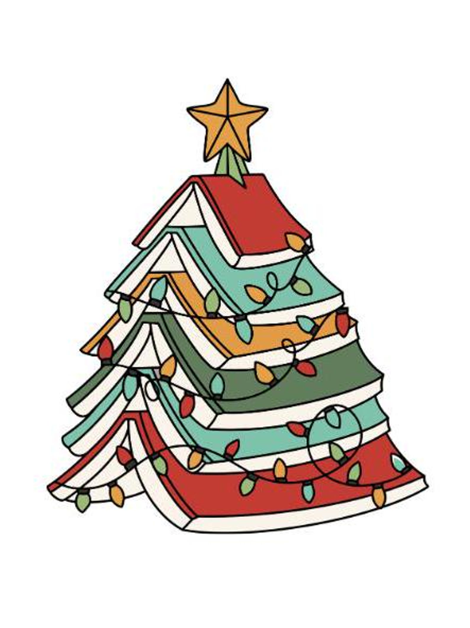 Christmas Tree Books - Etsy