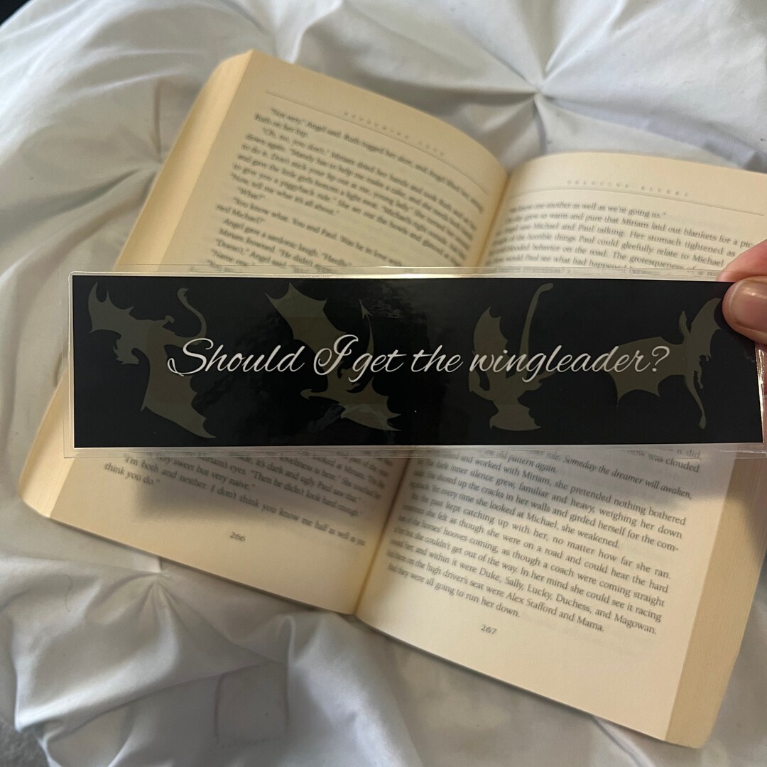 Fourth Wing Inspired Bookmark Wing Leader Iron Flame Dragon Bookmark ...