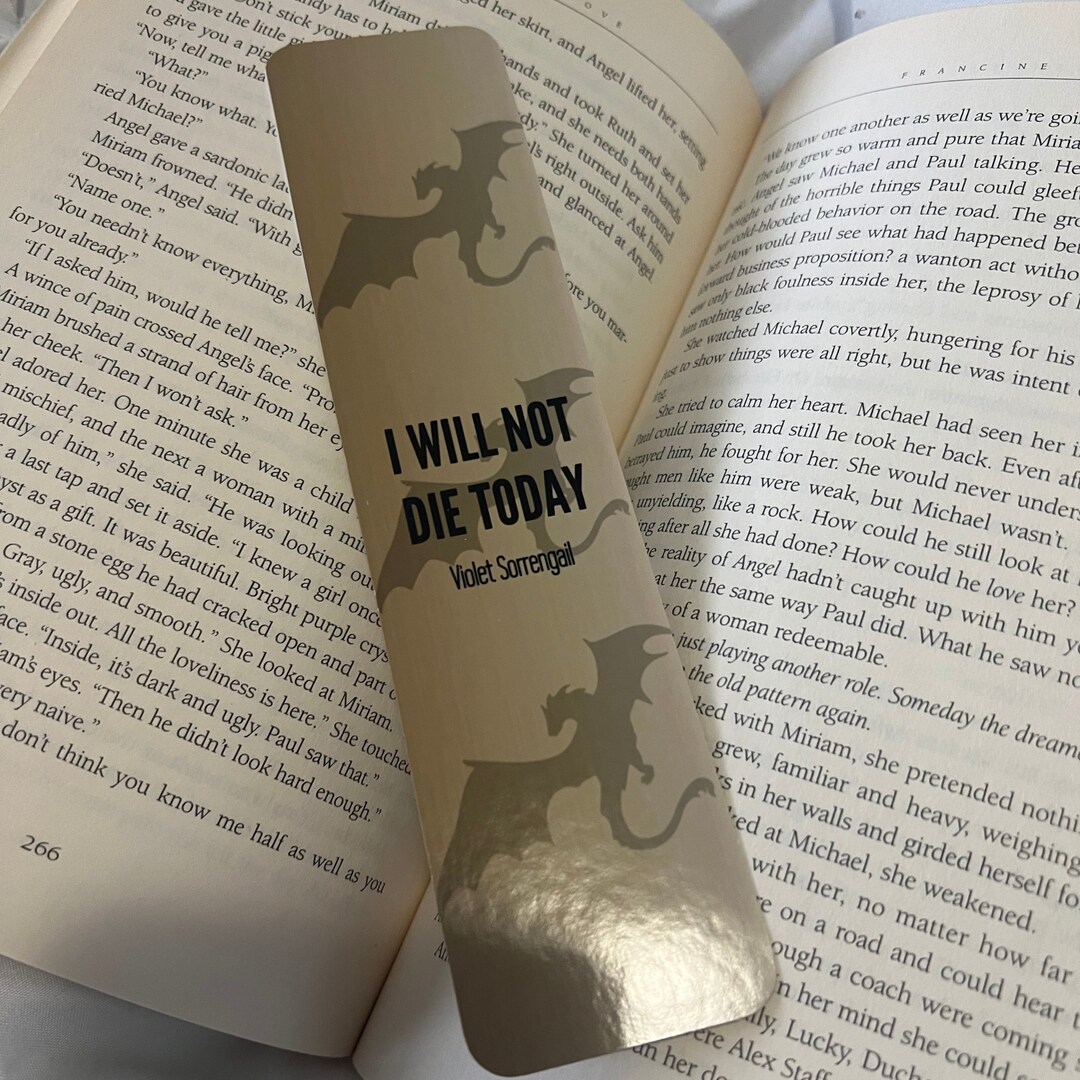 Fourth Wing Inspired Bookmark | Iron Flame | Dragon Bookmark ...