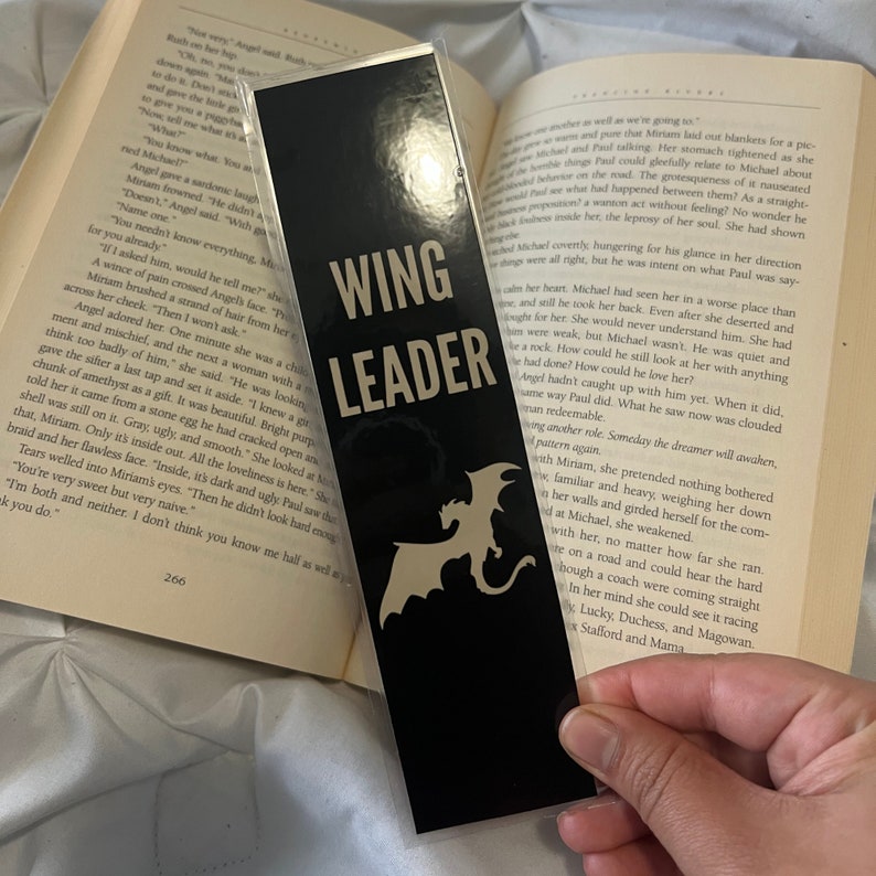 Fourth Wing Inspired Bookmark Laminated Iron Flame Dragon Bookmark ...