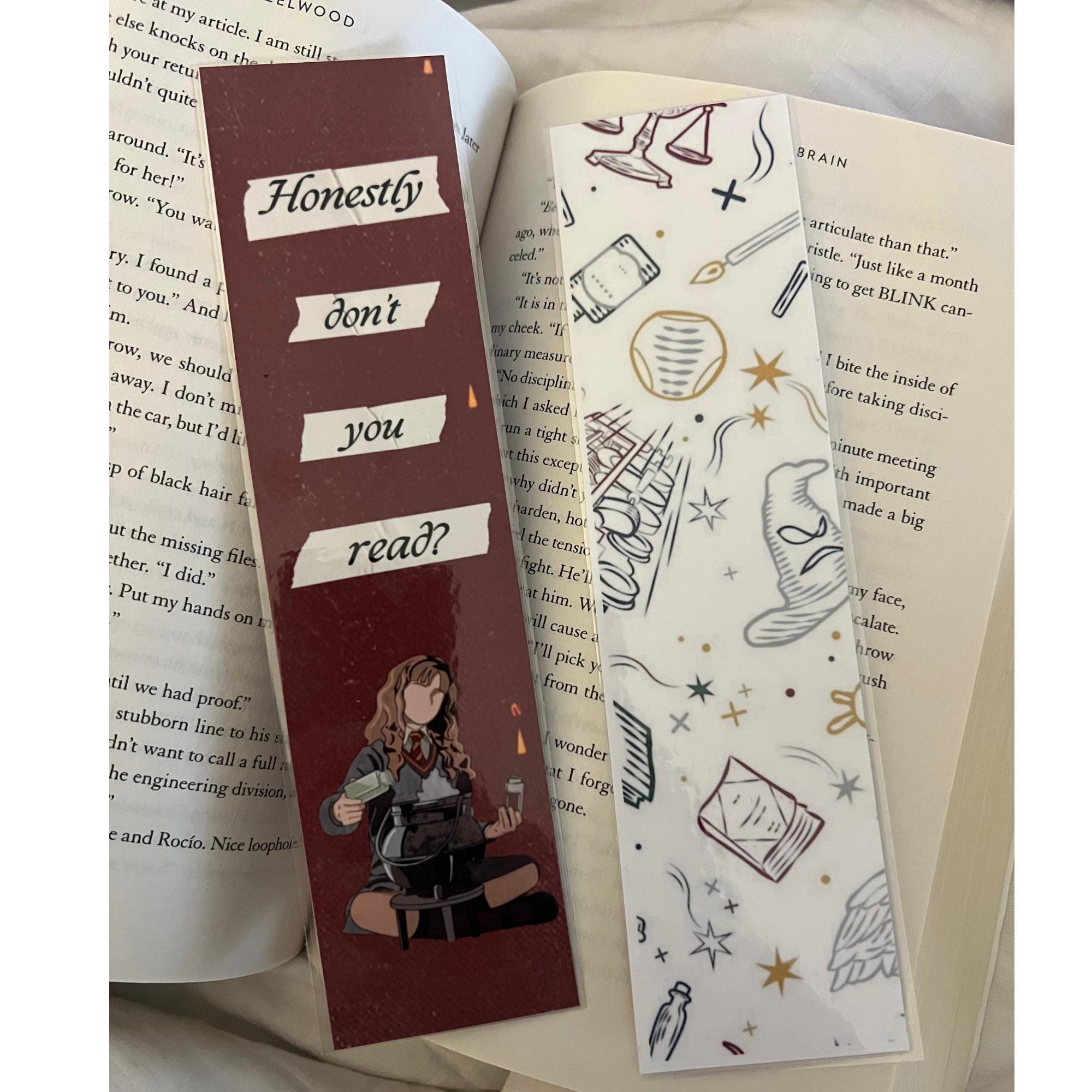 Potter Bookmark, Wizard Bookmark, Hp Bookmark Teacher Gift Book Club ...