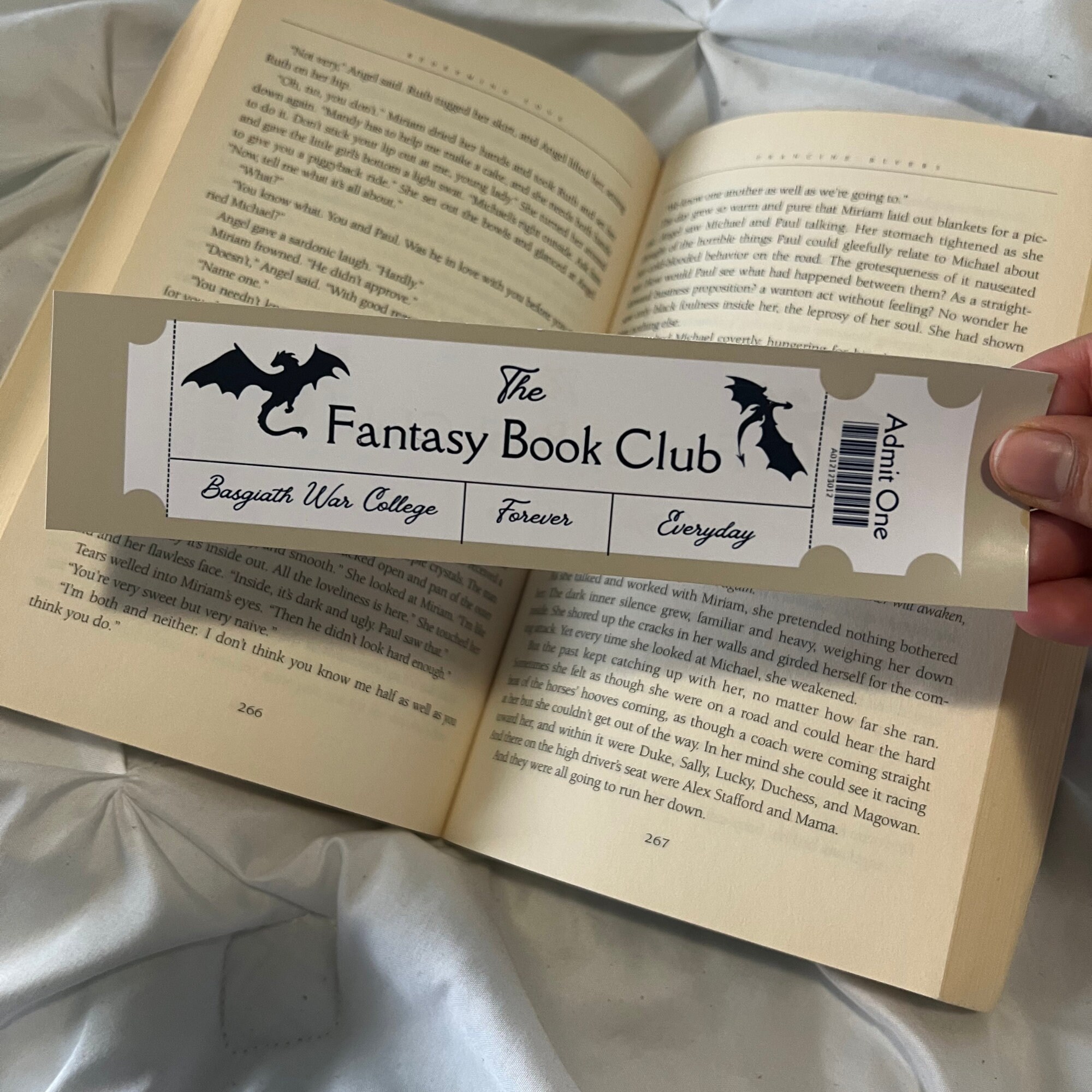 Fourth Wing Inspired Bookmark Laminated Dragon Bookmark Bookmarks Gifts ...