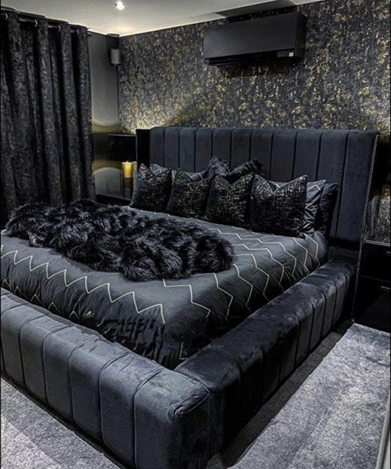Luxury Ambassador Panel Upholstered Bedframe With Gaslift Option Available in Single 3ft Double 4ft6 King 5ft Superking 6ft Etsy