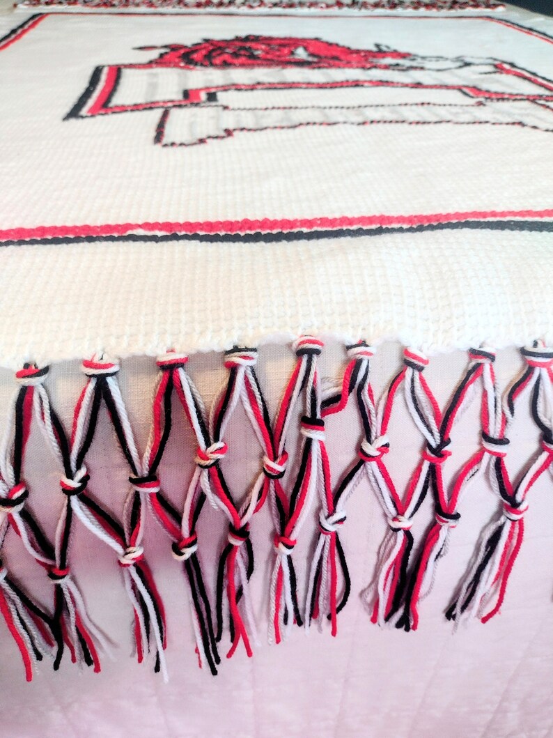 Arkansas Razorbacks Afghan - Etsy